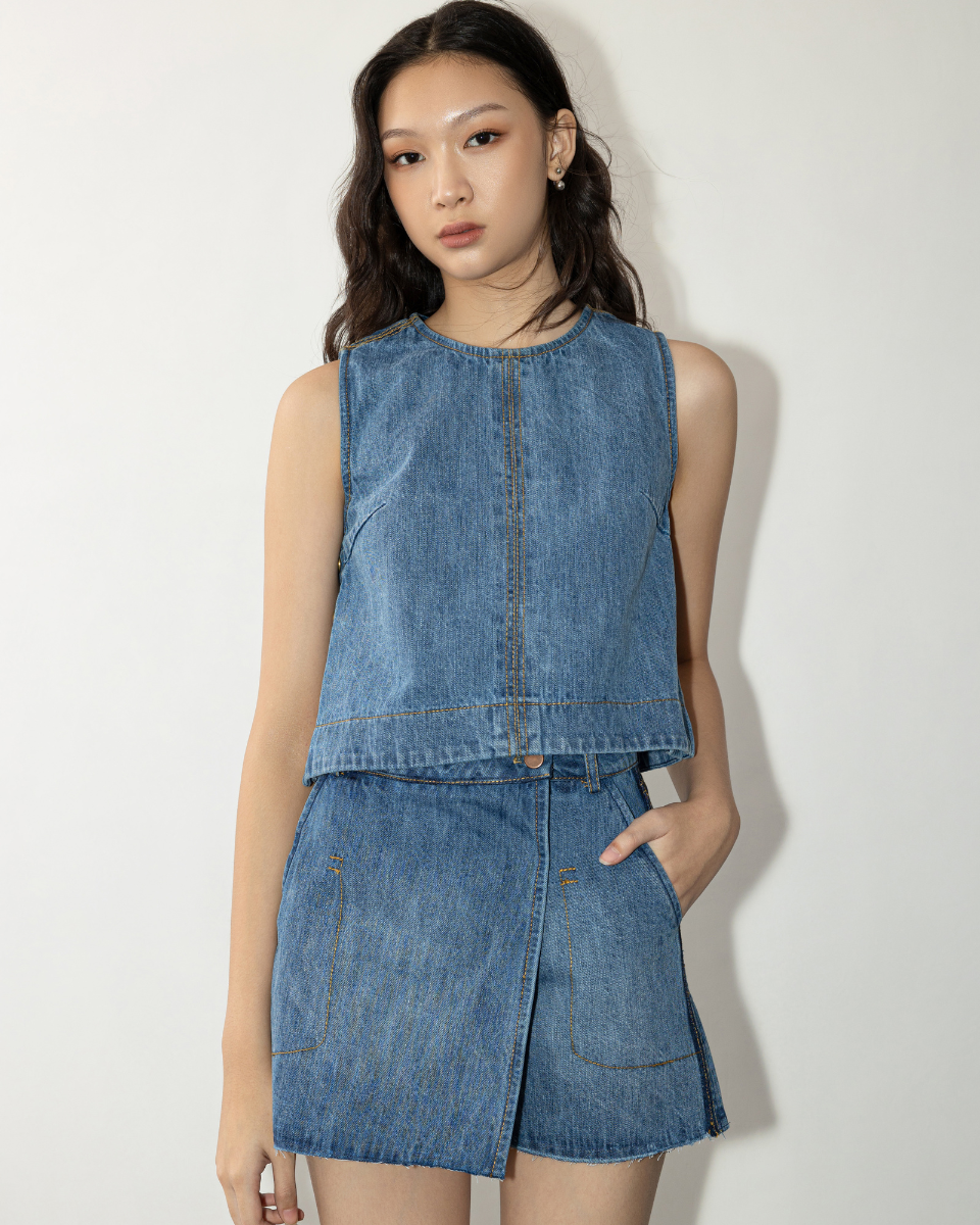 Maude Top Light Blue