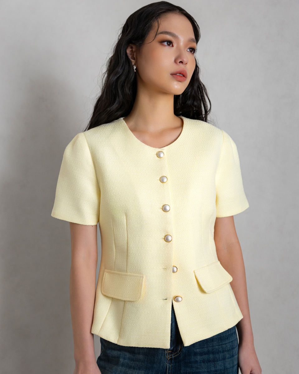 Franca Top Yellow (Pre-order up to 2 weeks)